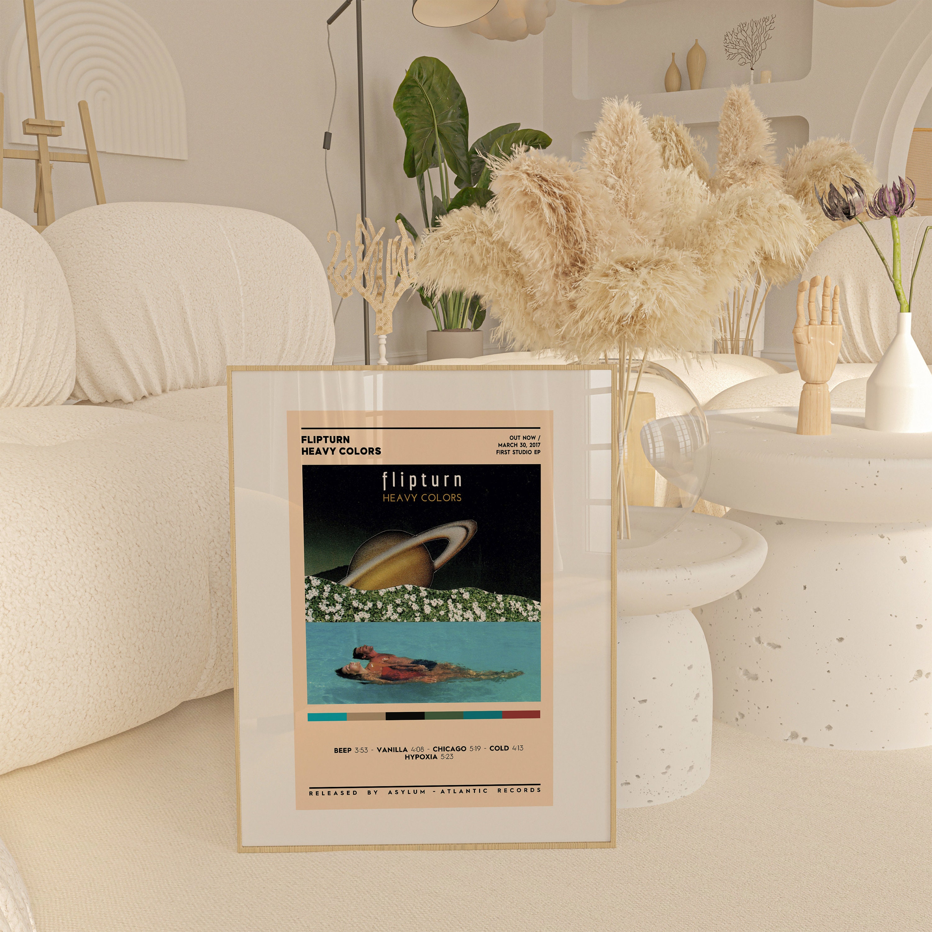 Flipturn Heavy Colors Album Poster / Album Tracklist Poster / Room ...