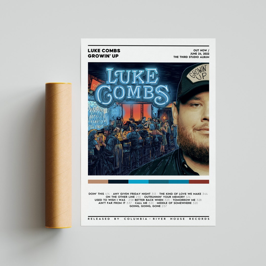 Luke Combs Growin' up Album Poster / Album Cover Poster / Room Decor ...