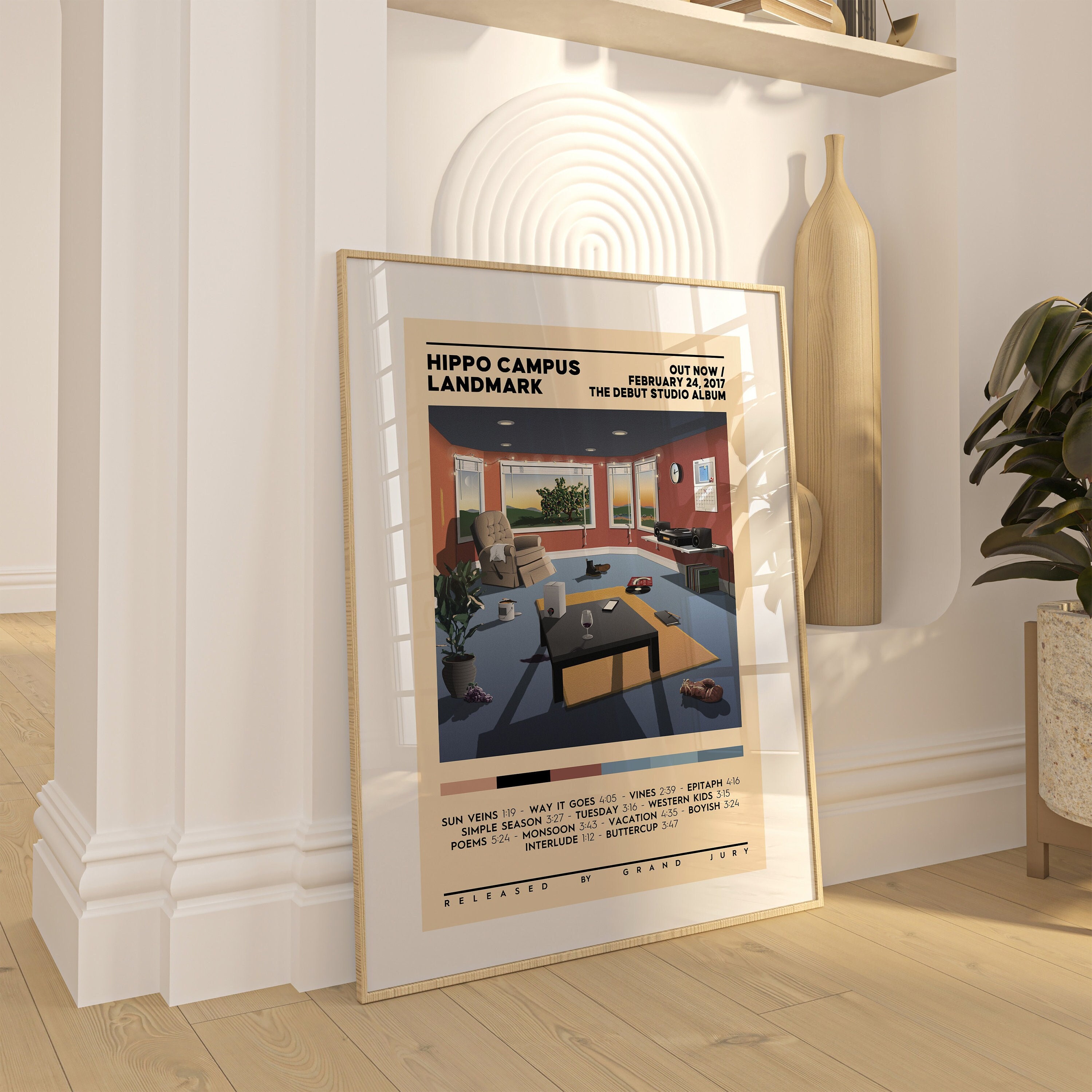 Hippo Campus Landmark Album Poster / Music Poster / Album Cover Poster ...