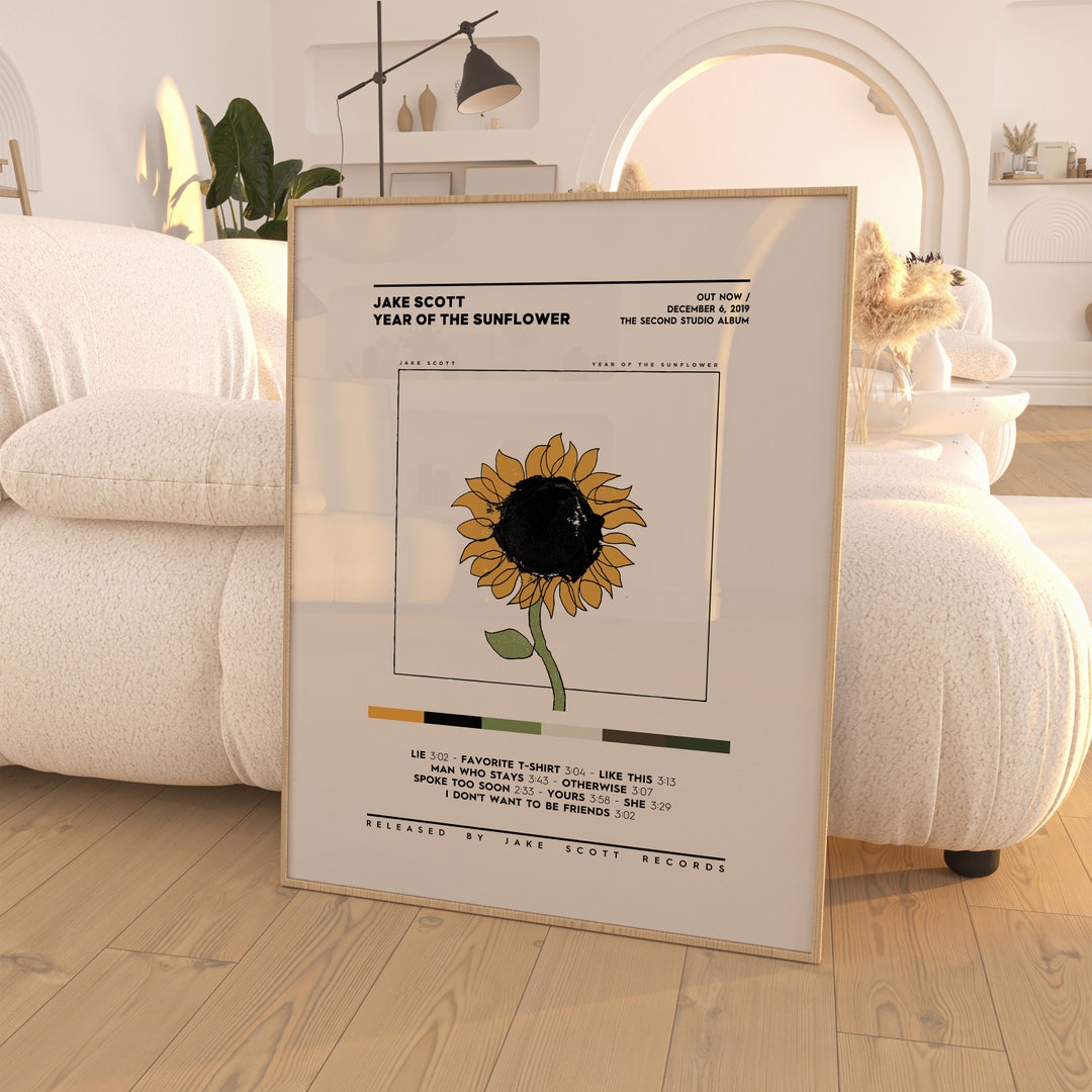 Jake Scott Year of the Sunflower Poster / Album Cover Poster / 3 Colors ...
