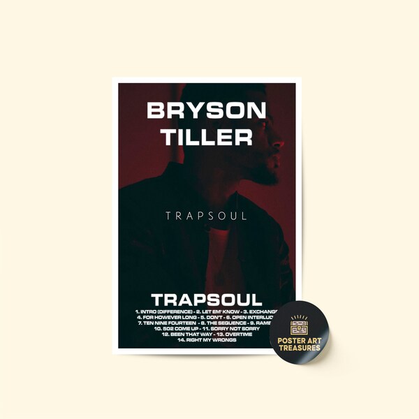 Bryson Tiller Trapsoul Poster - Etsy