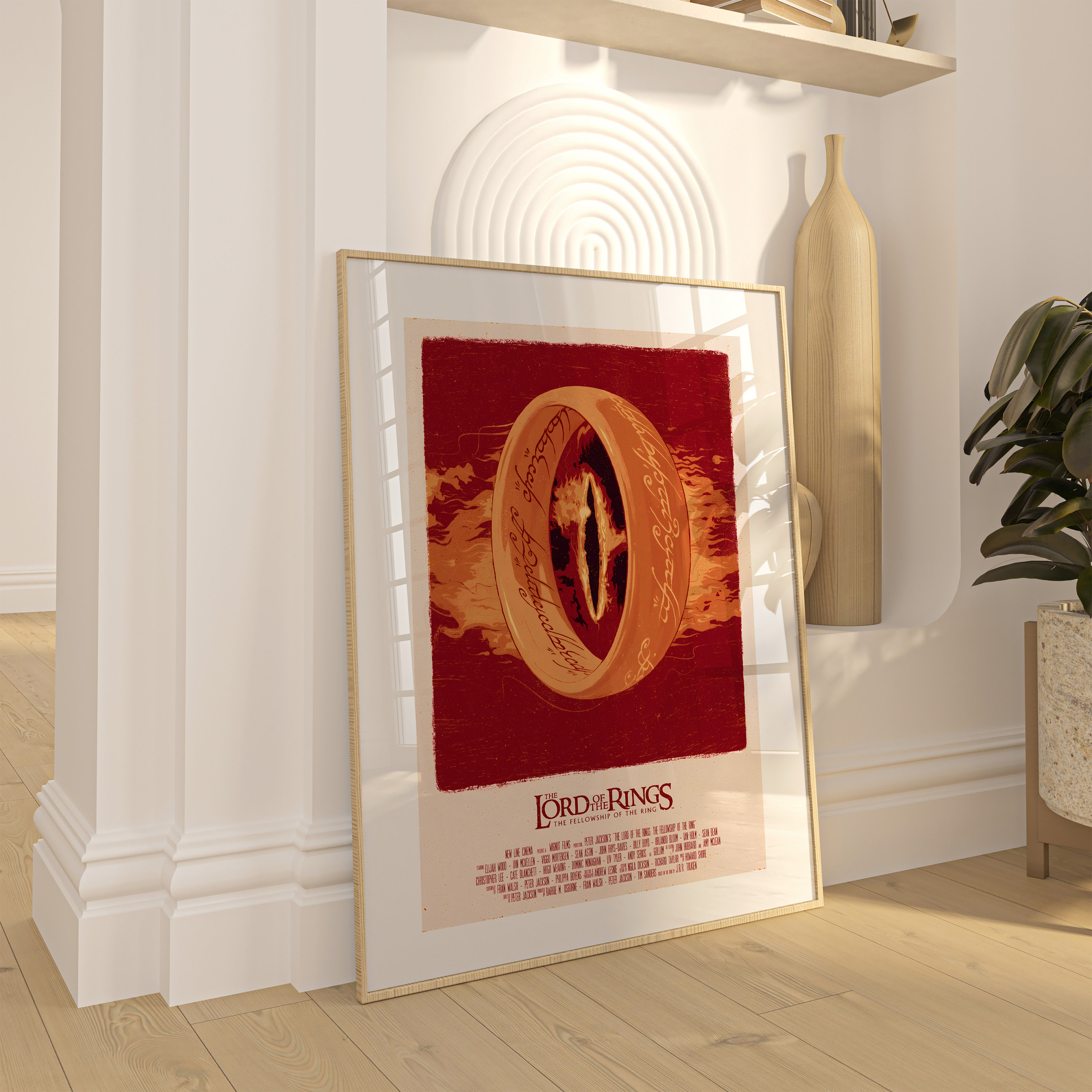 Lord of the Rings Poster LOTR Retro Wall Art the Lord of the Rings ...