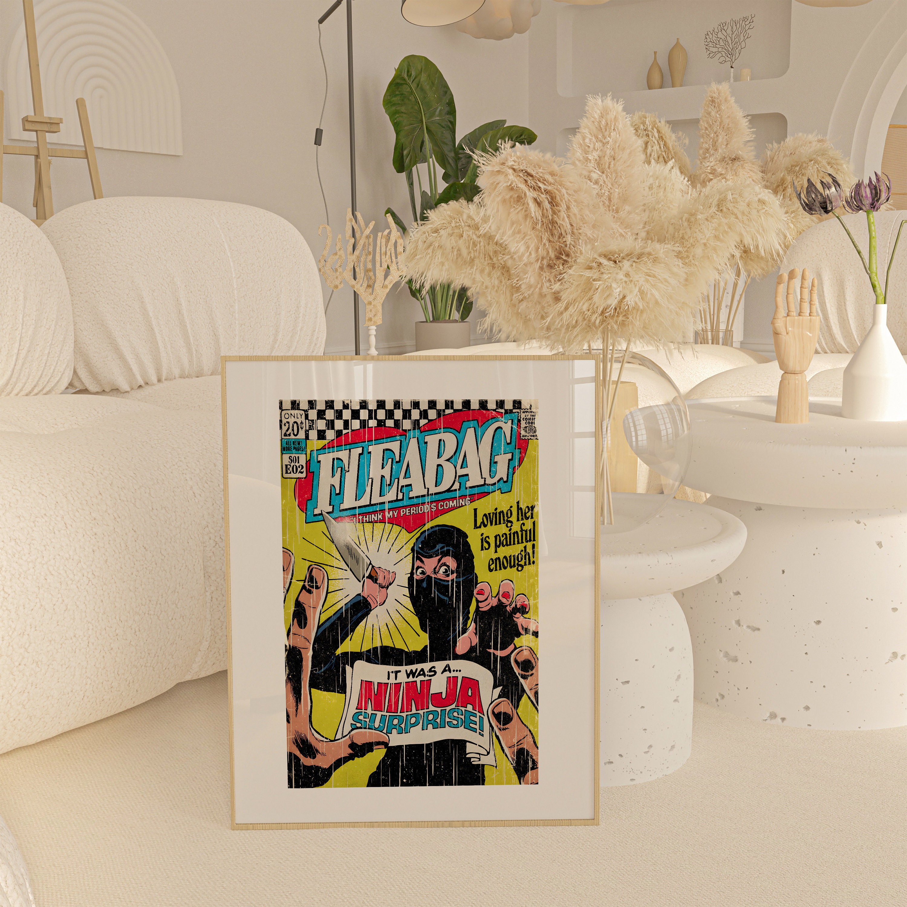 Fleabag Retro Poster, Retro TV Show Poster, Fleabag, Fleabag Poster ...