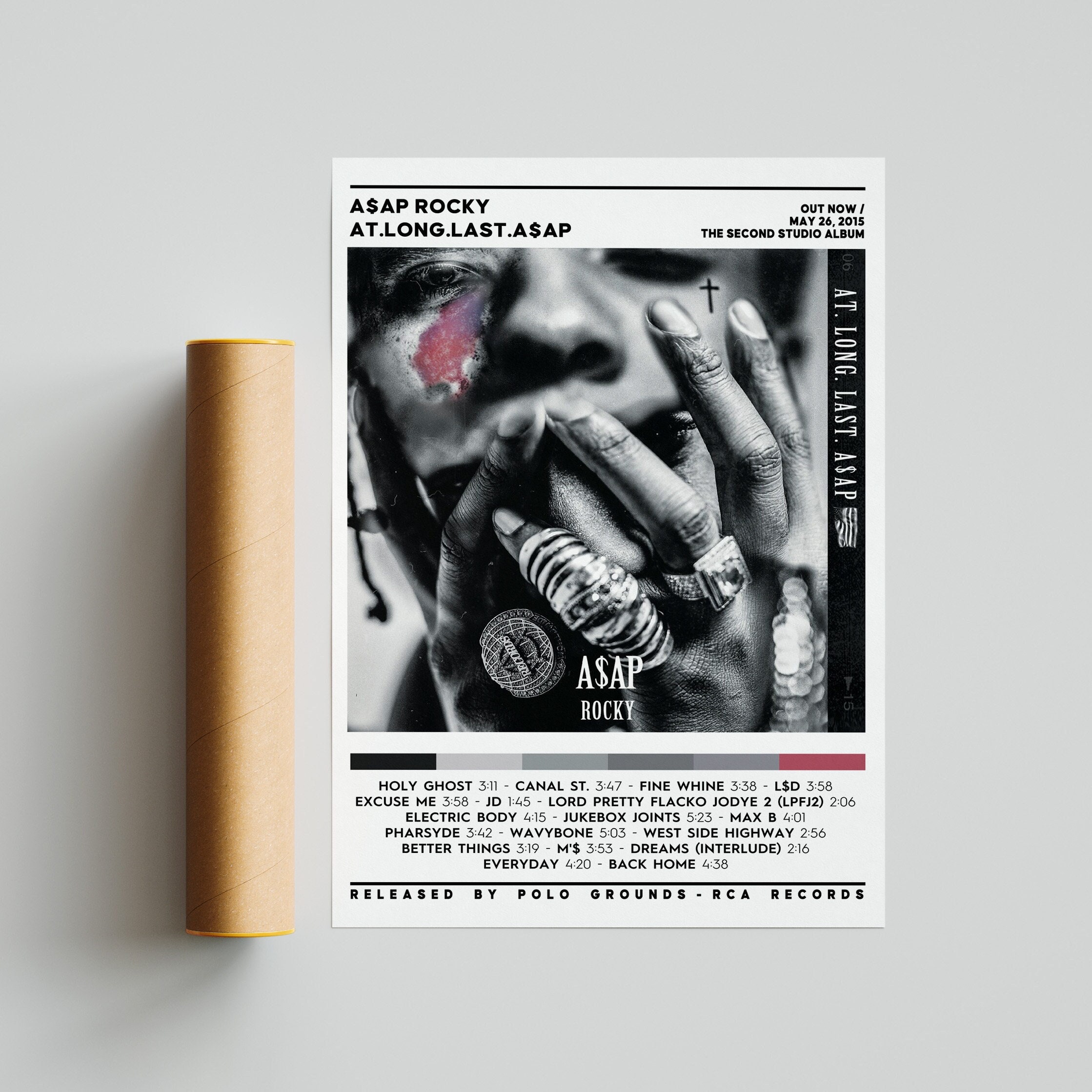 ASAP Rocky At. Long. Last. ASAP Album Poster / Album Poster / Music Poster / Album Cover Poster ...