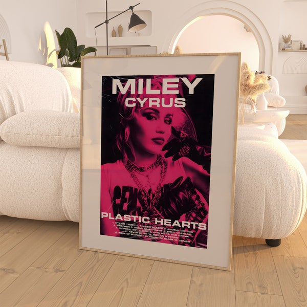 Miley Cyrus Plastic Hearts - Etsy