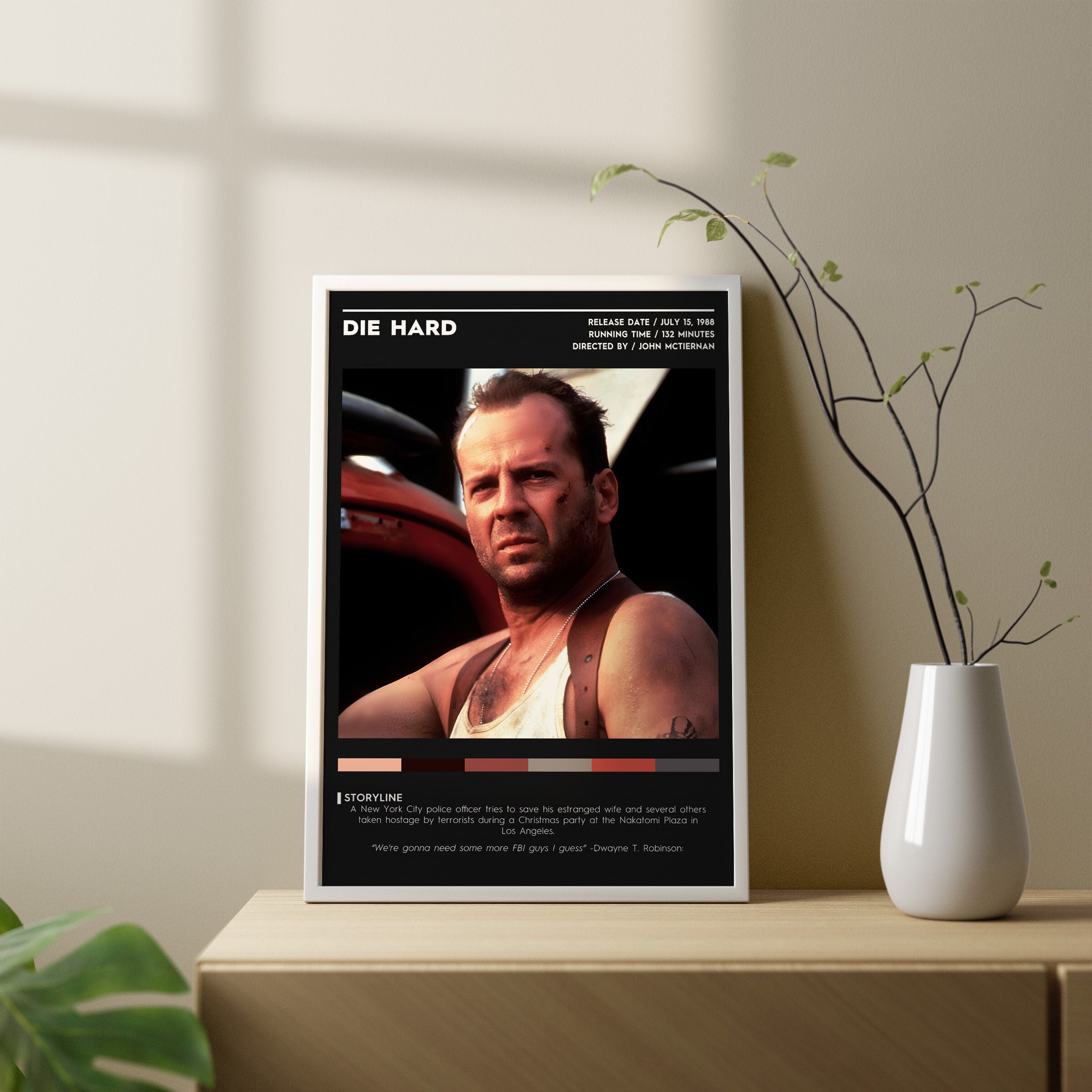 Die Hard Movie Poster / Cult Movie Posters / Cinema Prints / Wall Art ...