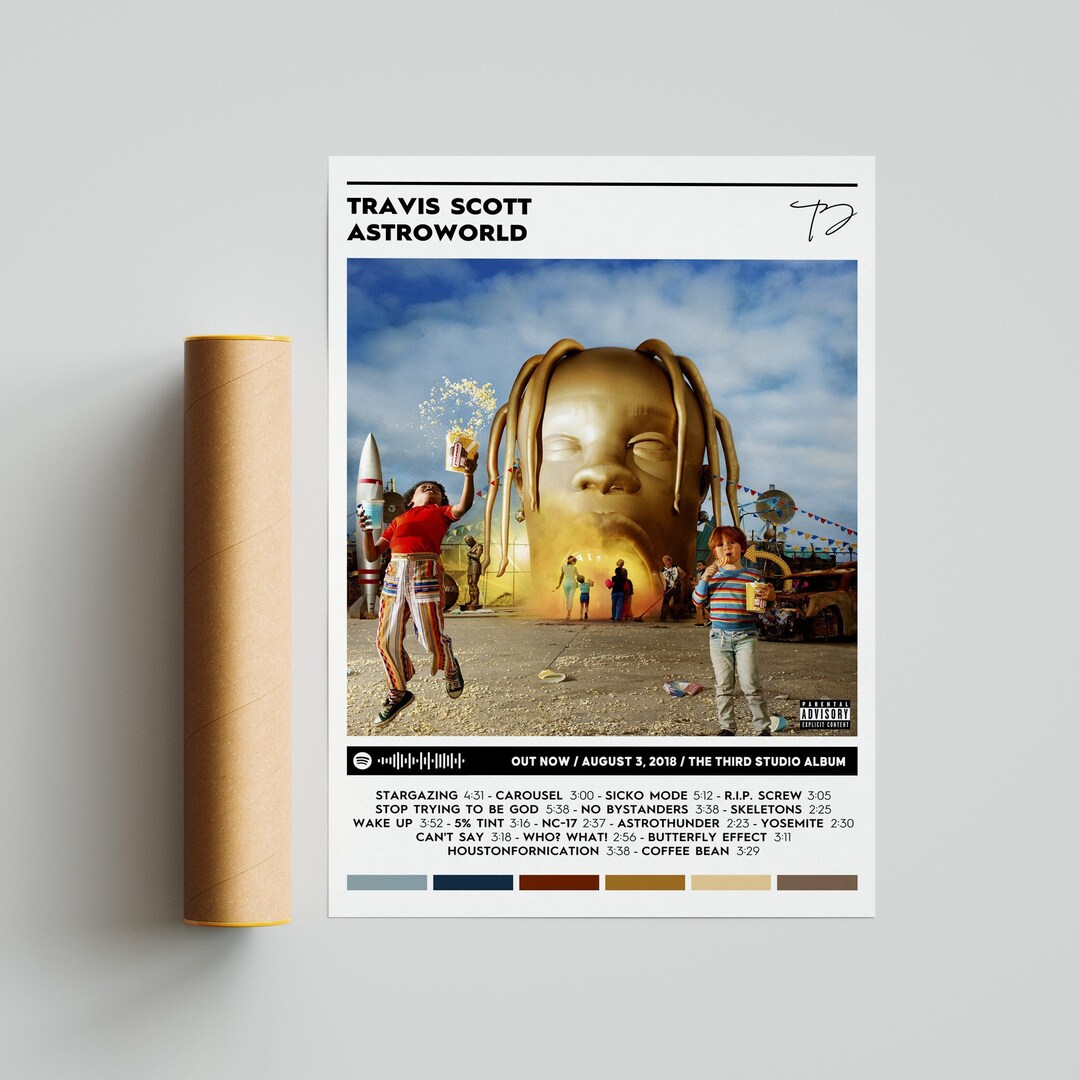 Travis Scott Astroworld Poster 3 Colors 1 Price Astroworld Poster Album ...