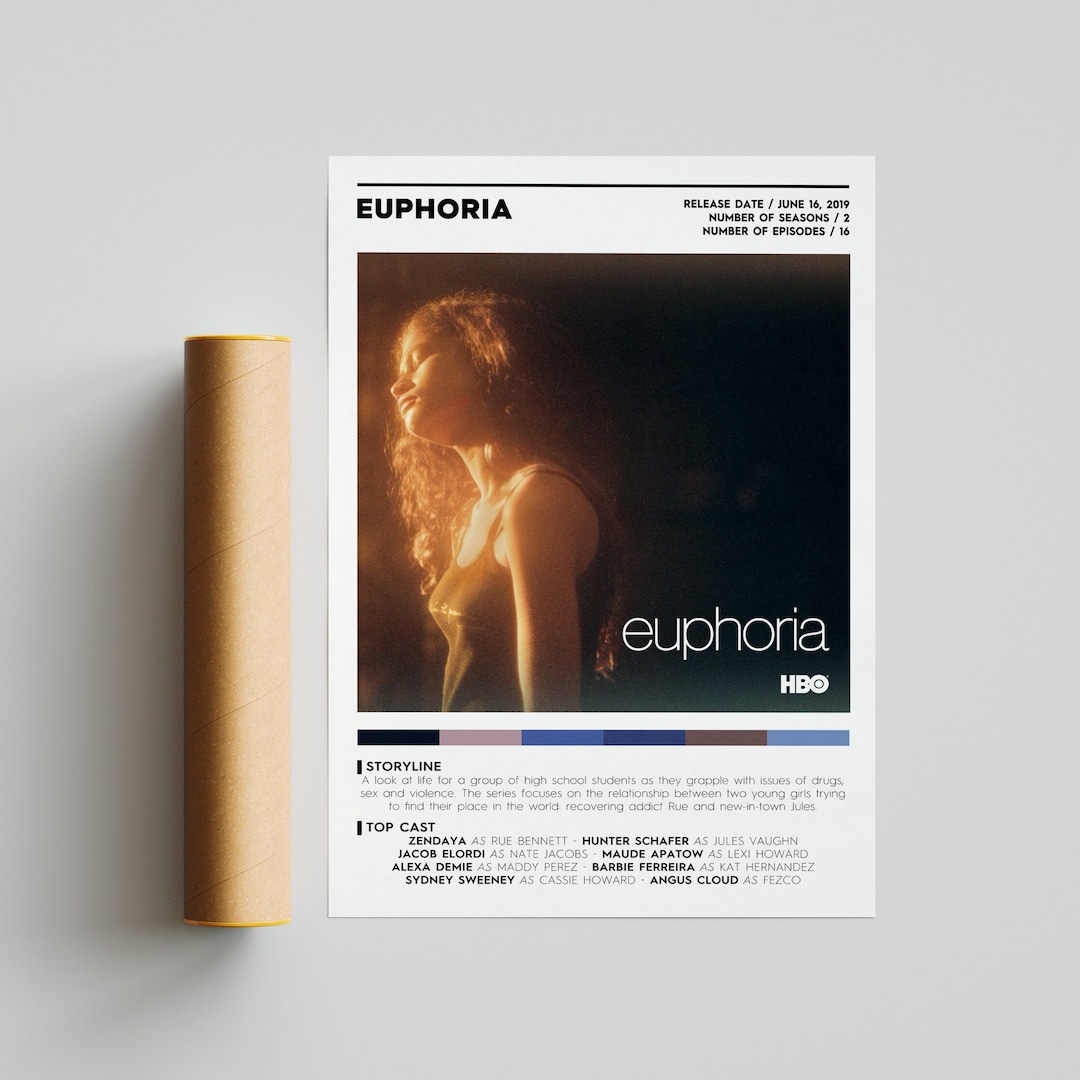 Euphoria TV Show Poster, TV Poster, Wall Art, Home Decor, Poster Print ...