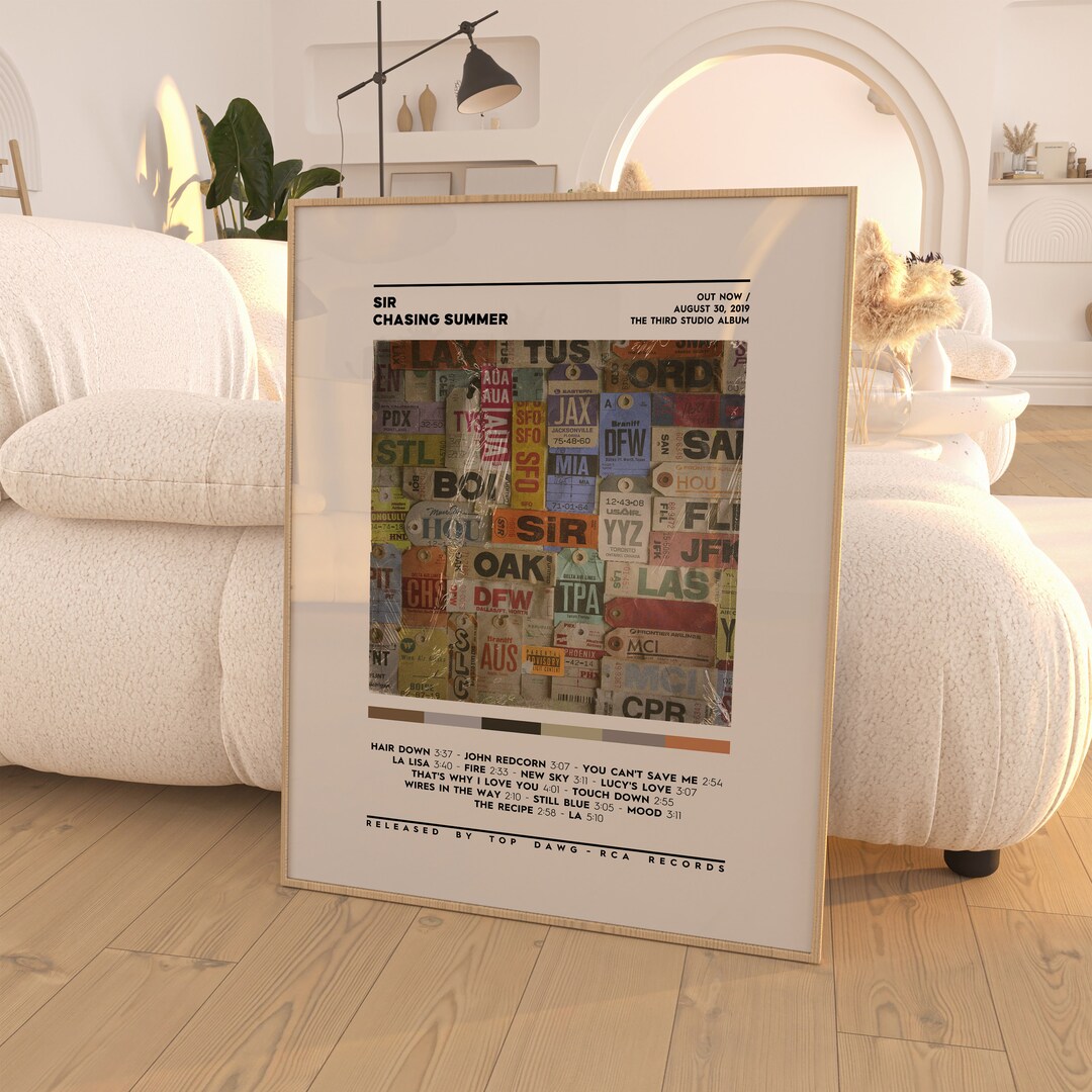 Sir Chasing Summer Album Poster / Album Poster / Wall Art / Home Decor ...