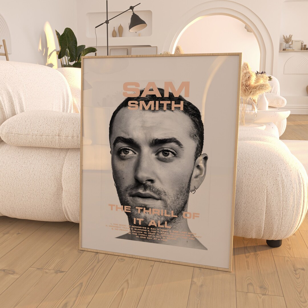 Sam Smith the Thrill of It All Album Poster / Room Decor / Music Decor / Music Gifts / Sam Smith ...