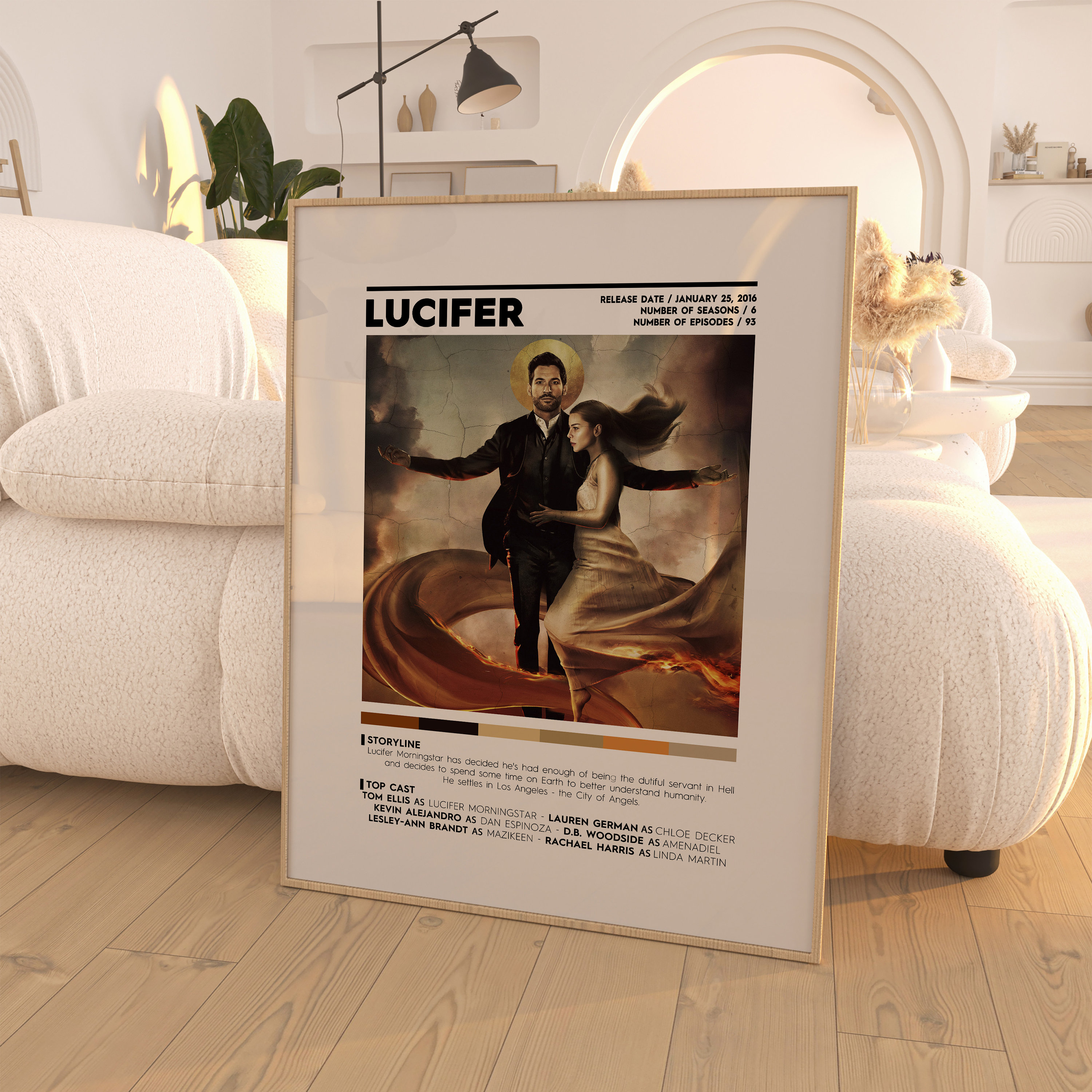 Lucifer TV Show Poster /TV Show Poster, Poster Print Wall Art, Custom ...