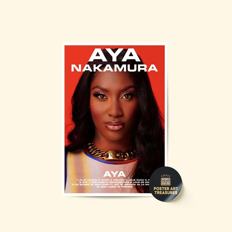 Aya Nakamura Cartel del álbum Aya / Decoración de la habitación ...