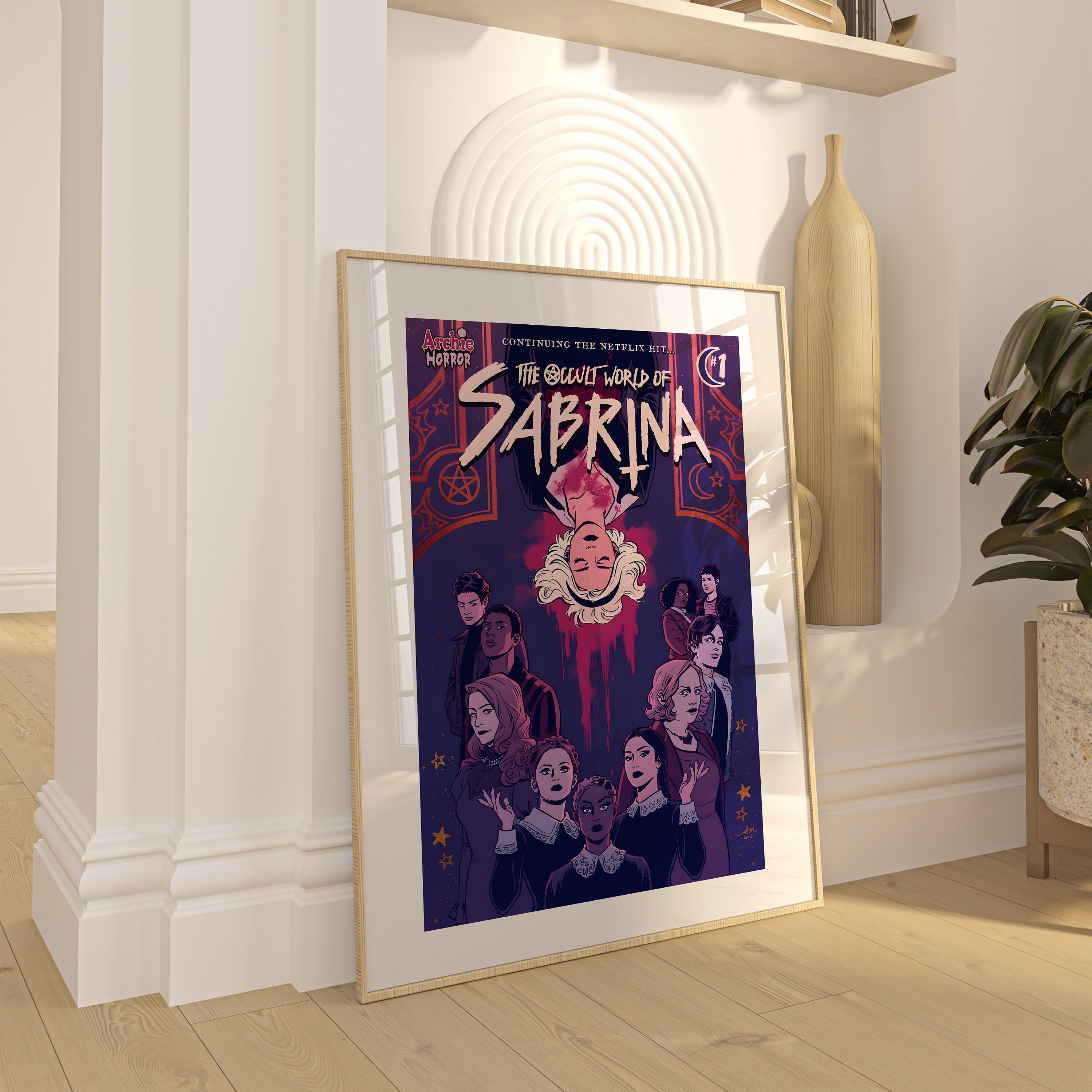 Chilling Adventures of Sabrina TV Show Poster, Retro Style TV Show ...