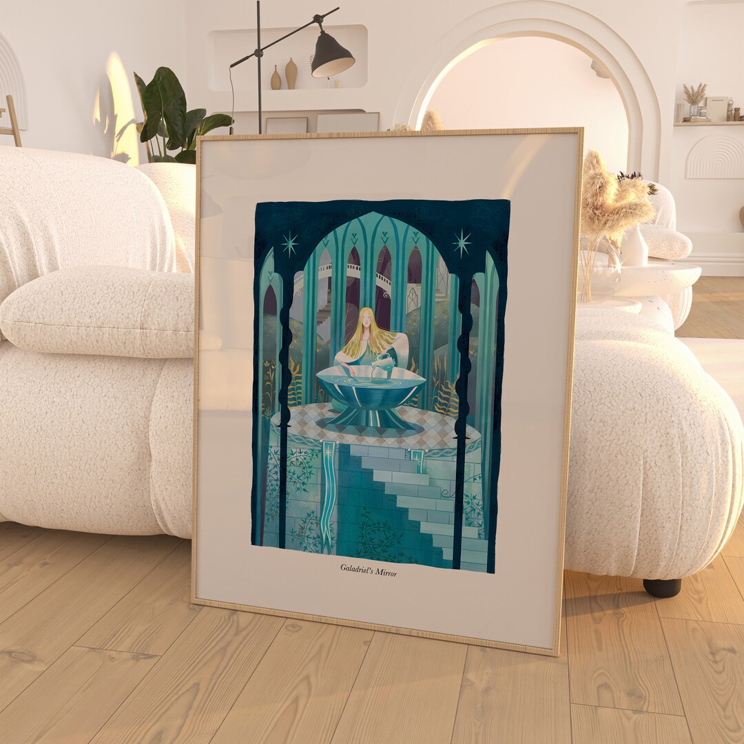 Lord of the Rings Poster LOTR Galadriel Retro Wall Art the Lord of the ...