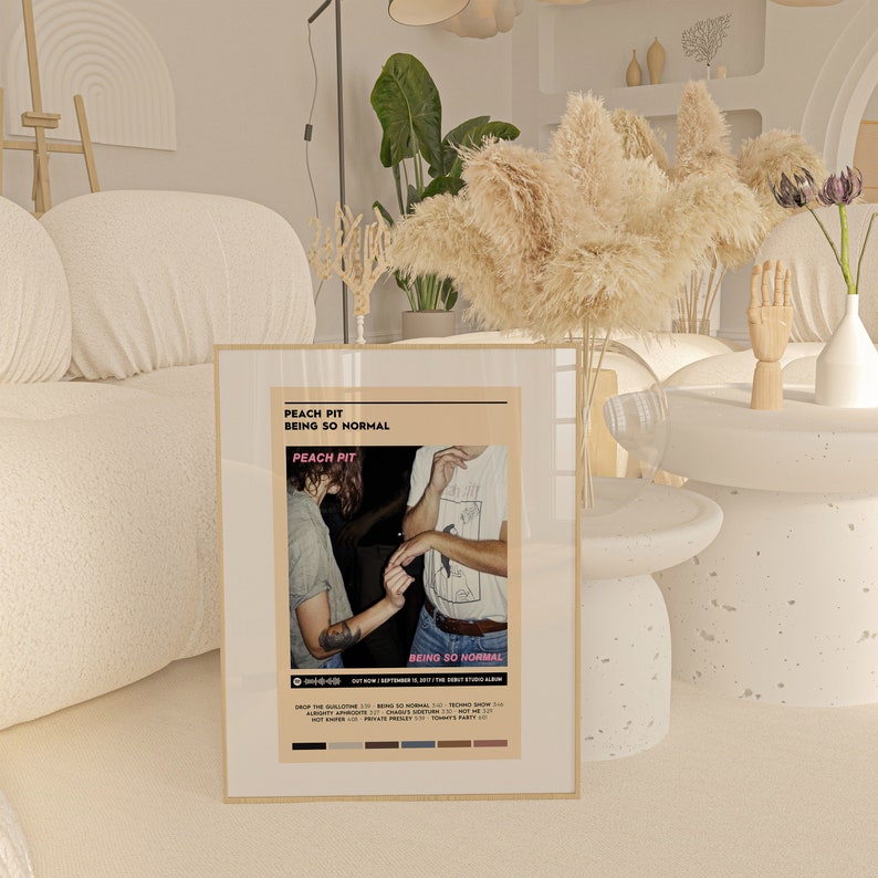 Peach Pit Being so Normal Album Poster / Album Cover Poster / Music ...