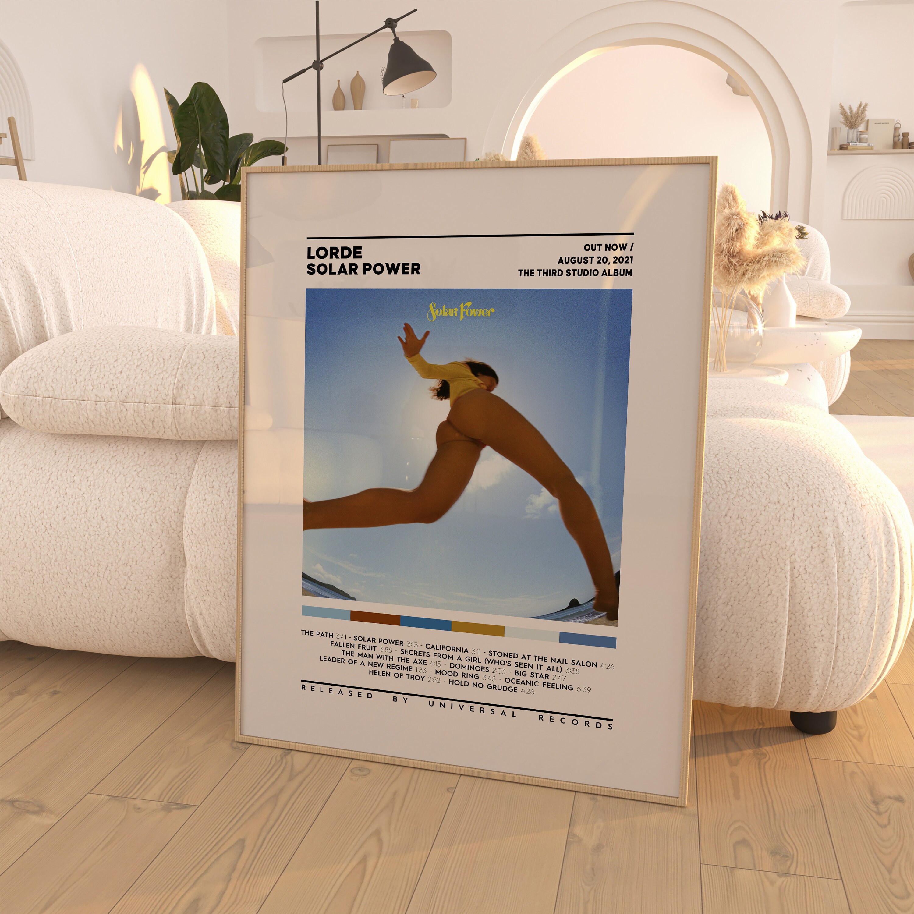 Lorde Solar Power, Album Cover Poster, Tracklist Poster, Room Decor ...