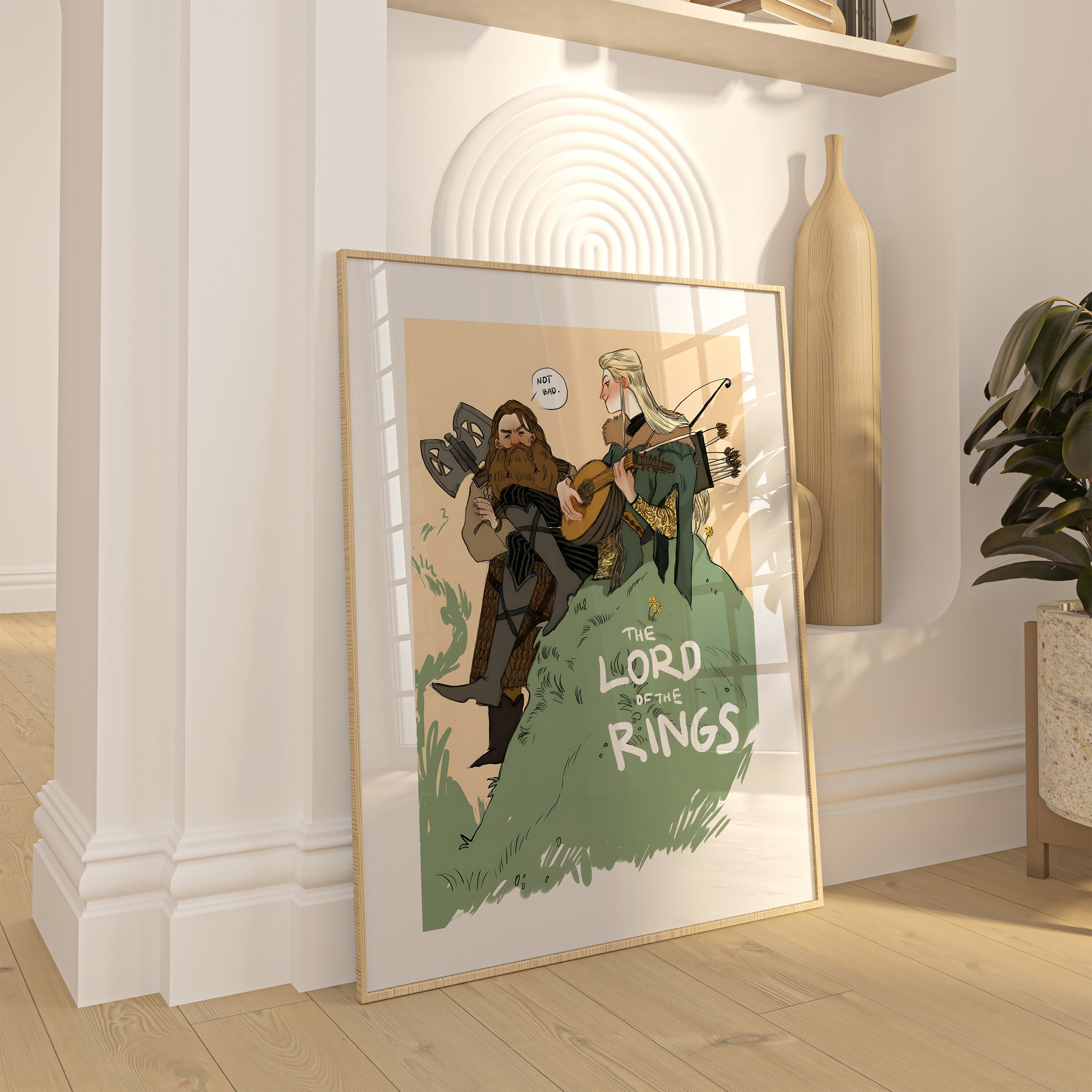 Lord of the Rings Poster LOTR Retro Wall Art the Lord of the Rings ...