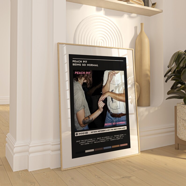 Peach Pit Being so Normal Album Poster / Album Cover Poster / Music ...