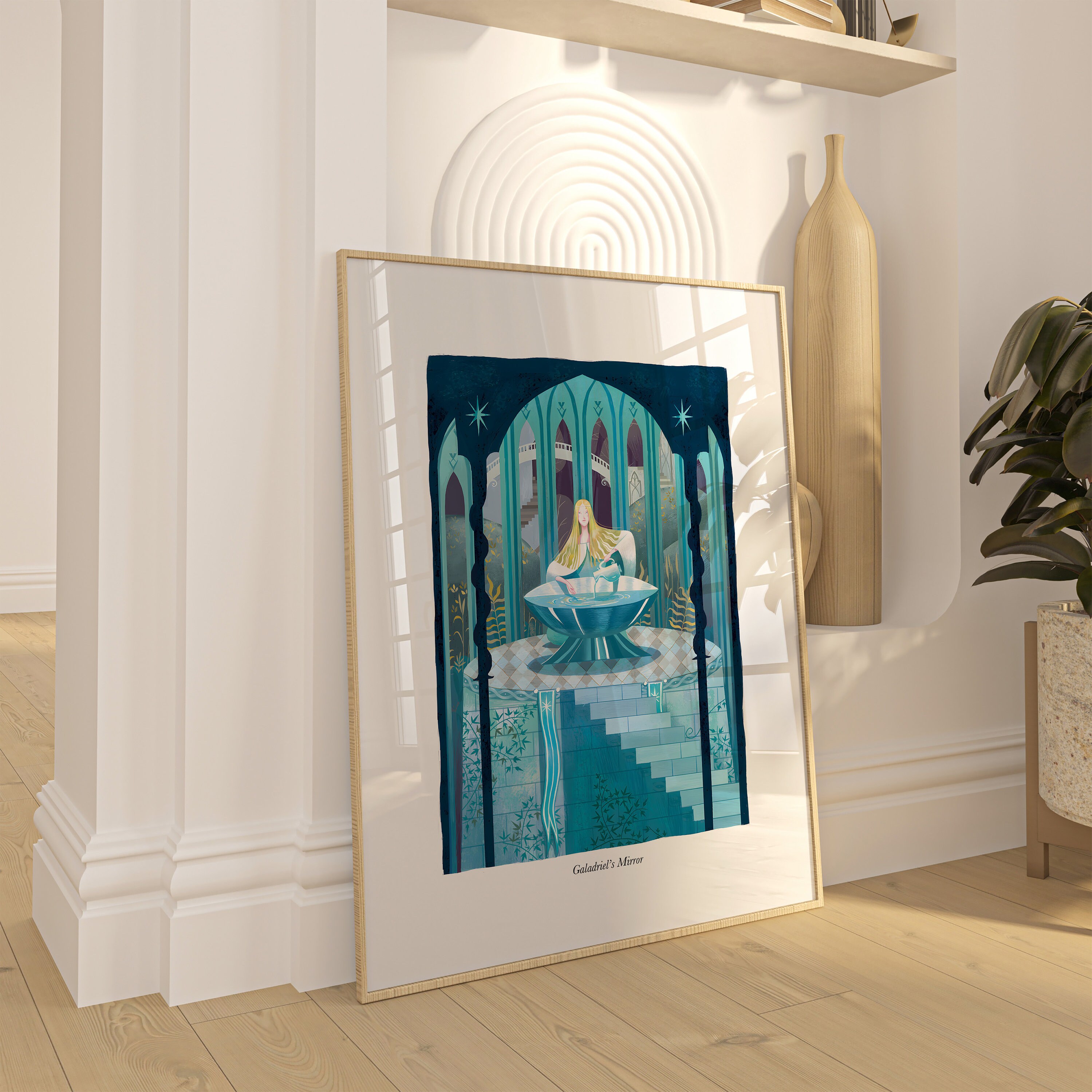 Lord of the Rings Poster LOTR Galadriel Retro Wall Art the Lord of the ...