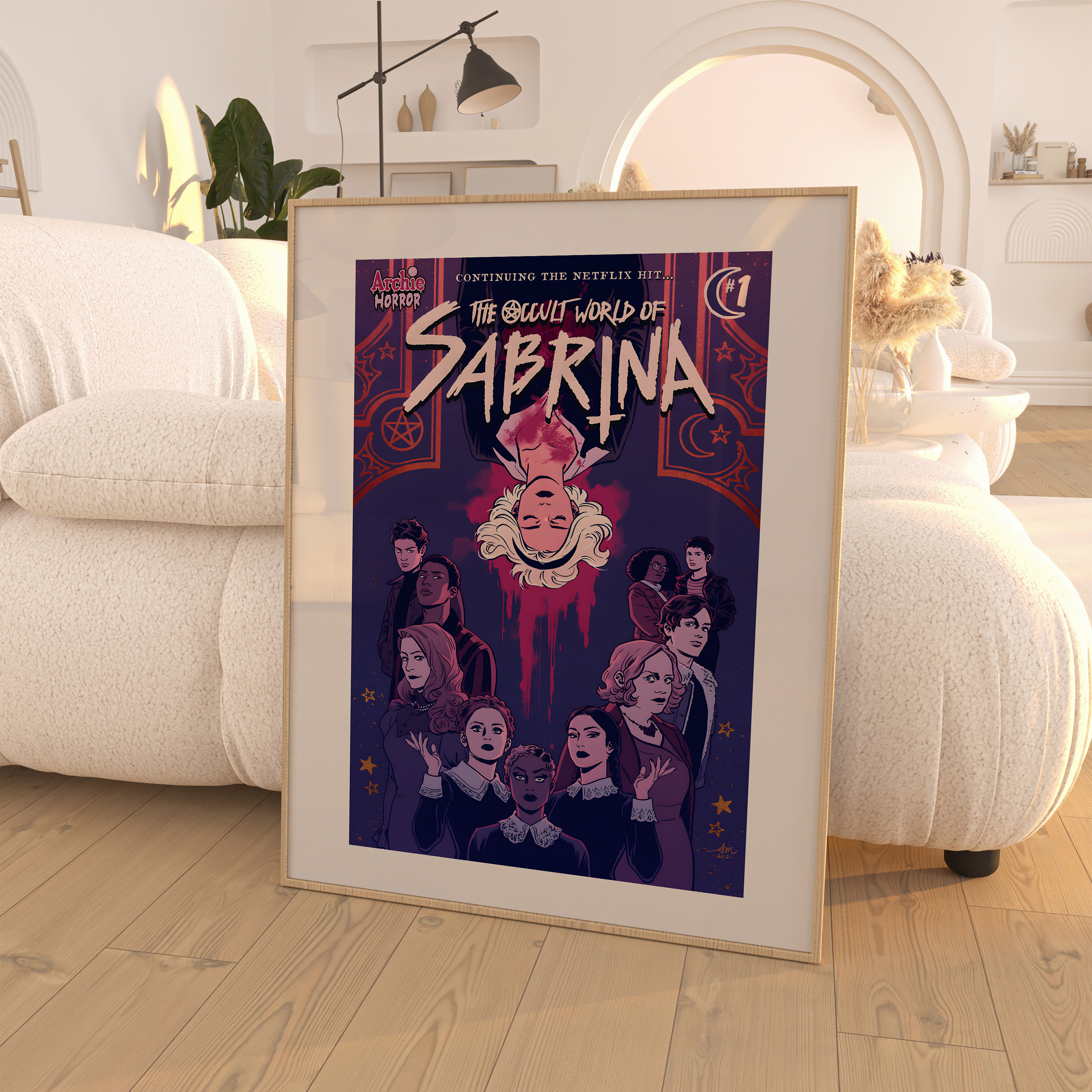 Chilling Adventures of Sabrina TV Show Poster, Retro Style TV Show ...