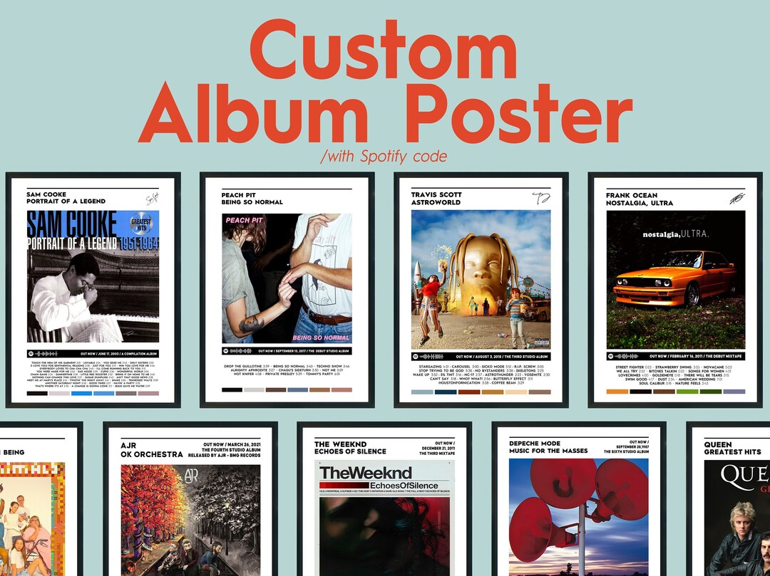 Choose Your Own Album Poster Custom Album Poster Album - Etsy