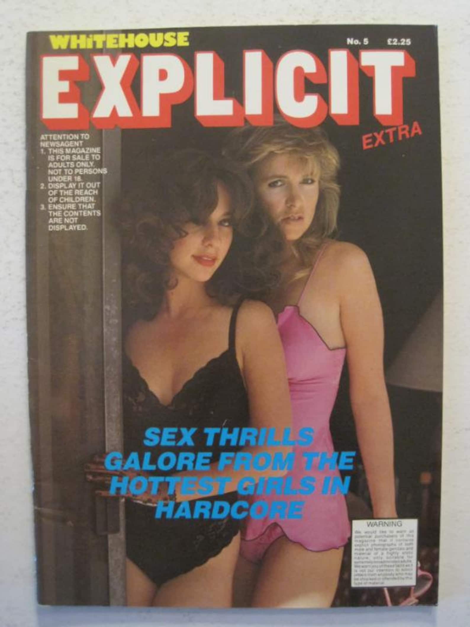 WHITEHOUSE EXPLICIT EXTRA No. 5. Vintage Men's Glamour Magazine. - Etsy