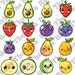 Kawaii Fruits Png, Cute Fruits Clipart, Summer Fruits Png, Tropical ...