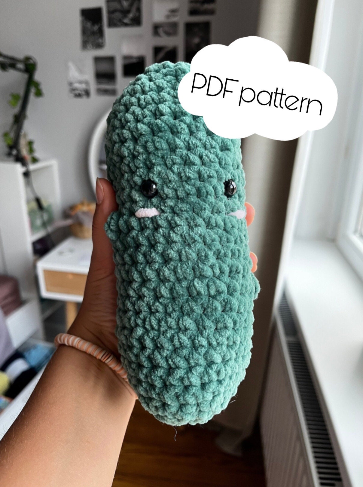 Emotional Support Pickle Crochet Pattern (PDF) !english Pattern! - Etsy
