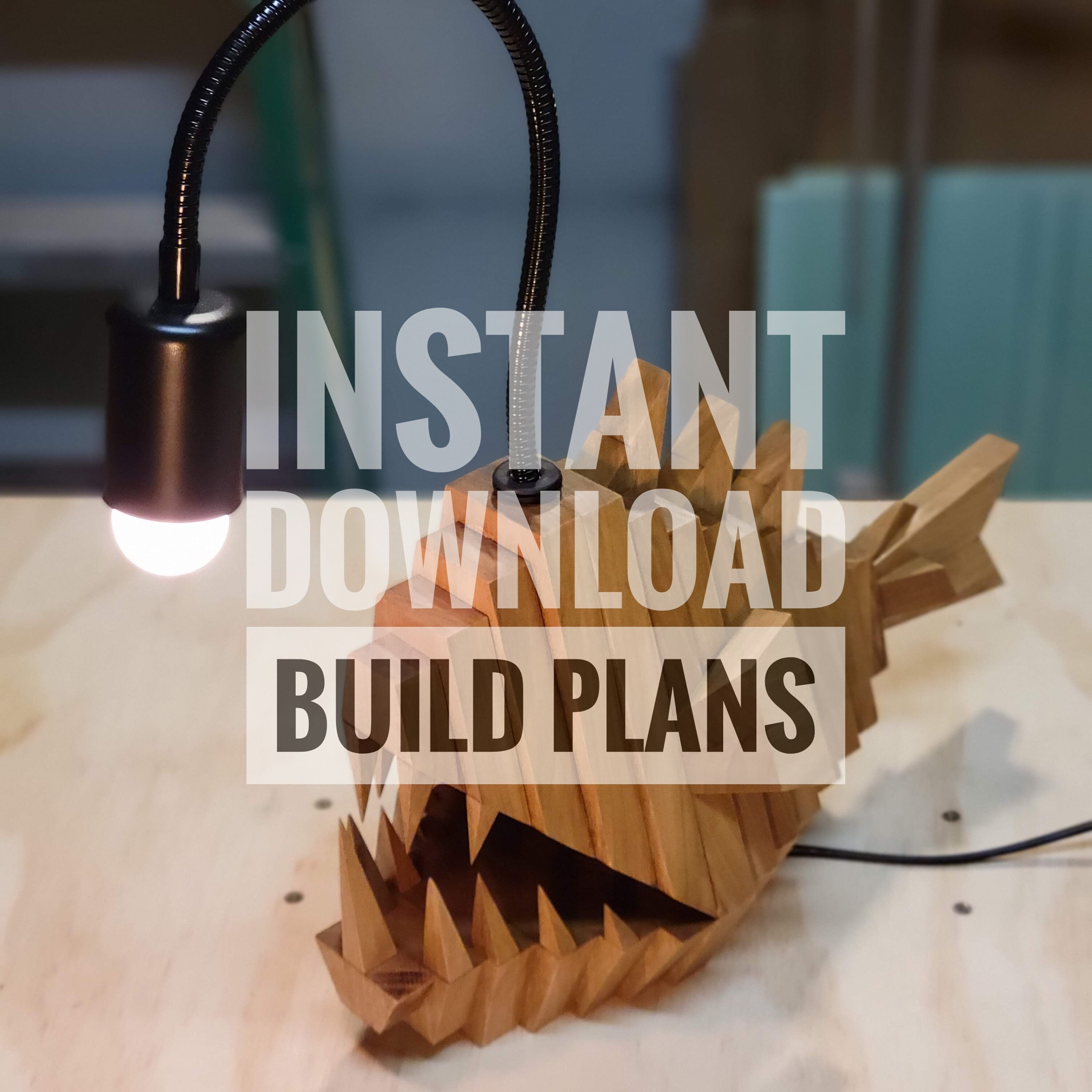 Anglerfish Lamp DIY Build Plans - Etsy