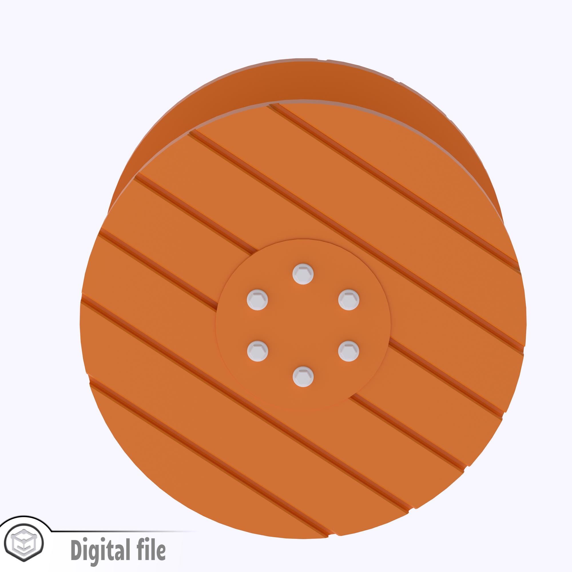 1:12 Miniature Cable Reel 3d Stl File - Etsy