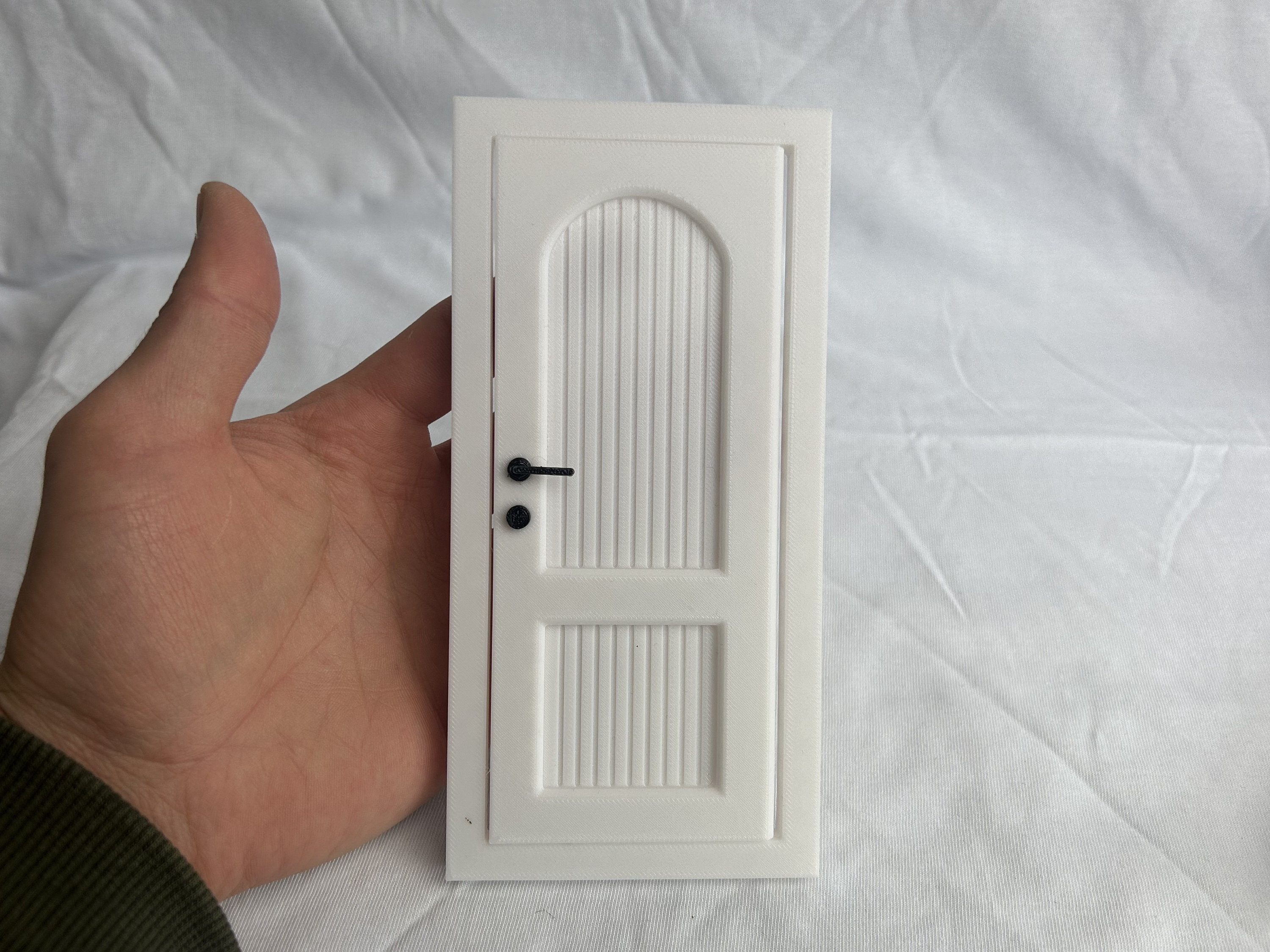 1:12 Miniature Functional Door Style 1 3d Stl File - Etsy