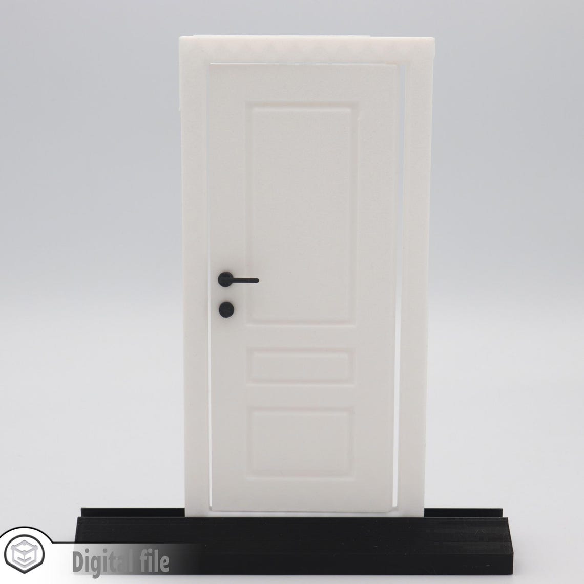 1:12 Miniature Functional Door Style 4 3d Stl File - Etsy