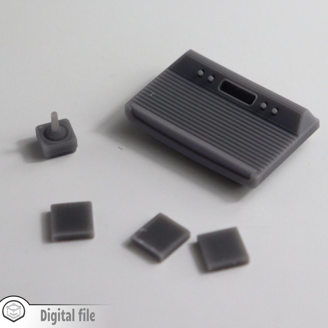 1:12 Miniature Nintendo Atari 2600 Console and Cartridge 3d Stl File - Etsy