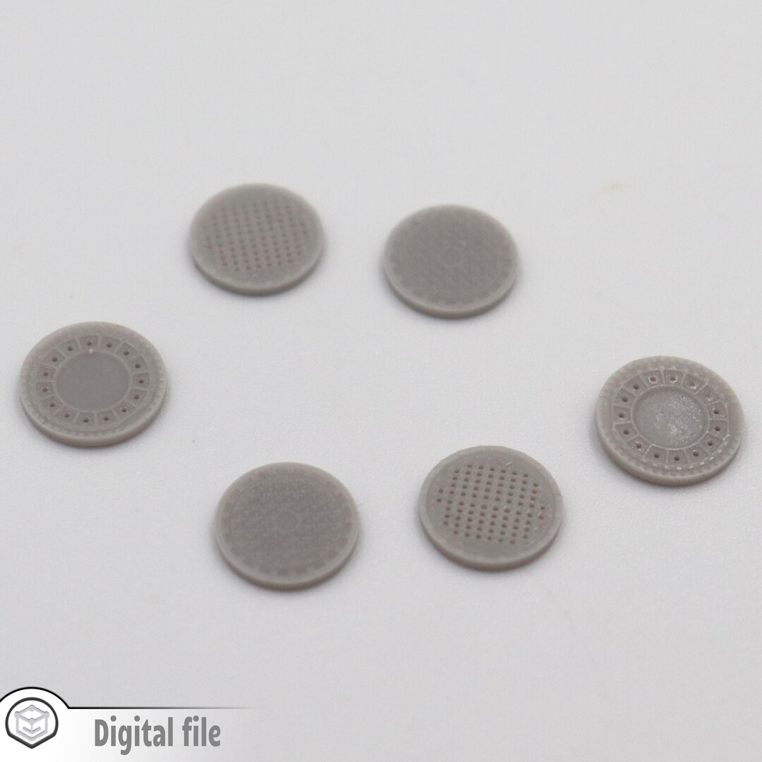 1:87 HO Set of 3 Circular Manhole Covers #2 Train Model 3D Stl File - Etsy