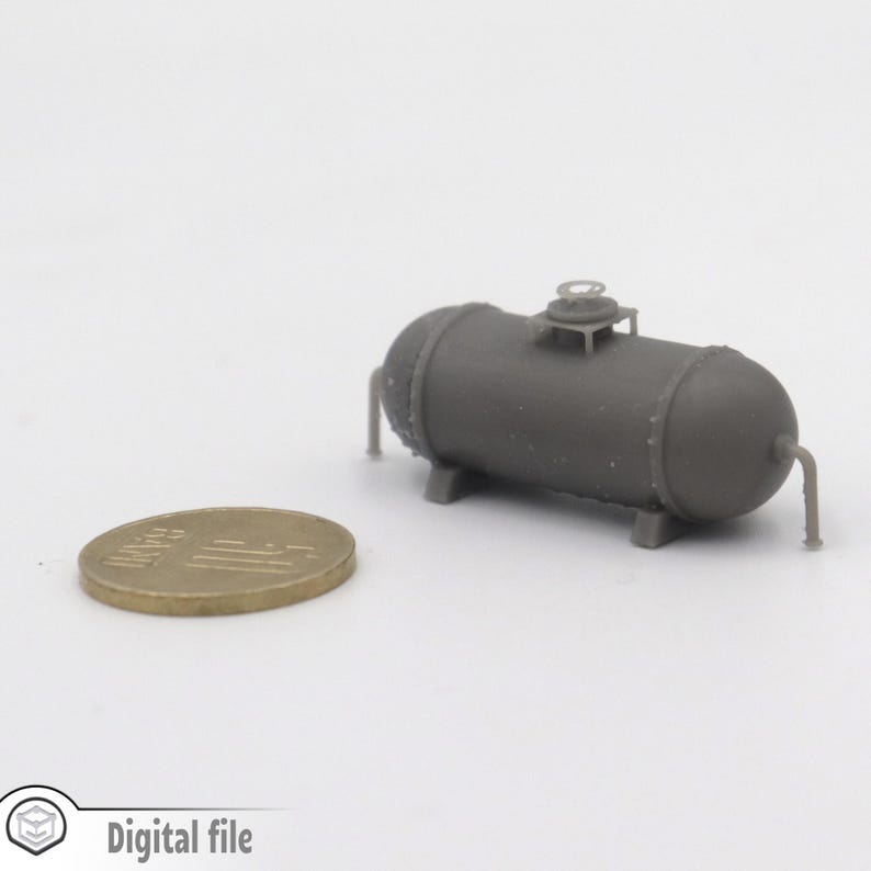 1:87 HO Propane Gas Tank Train Model 3D Stl File - Etsy