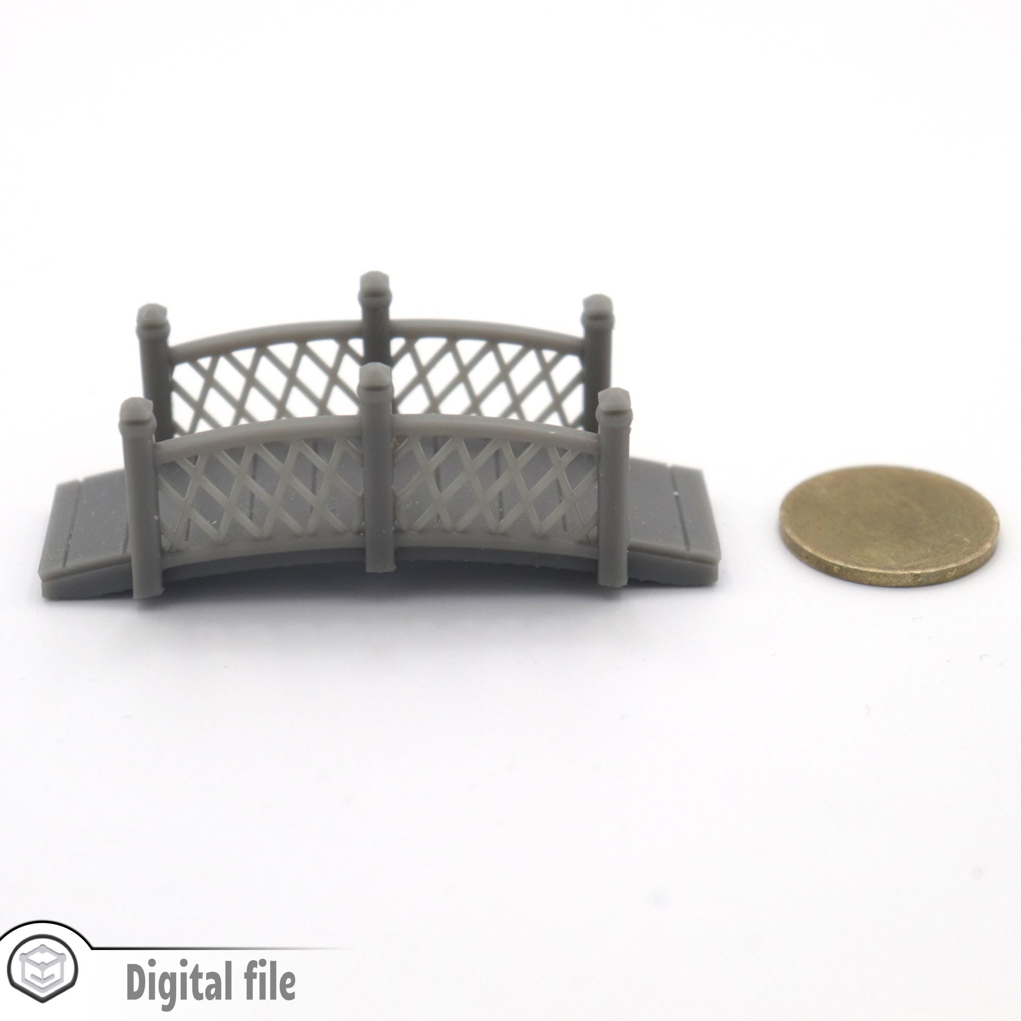 1:87 HO Small Bridge #1 Train Model 3D Stl File - Etsy