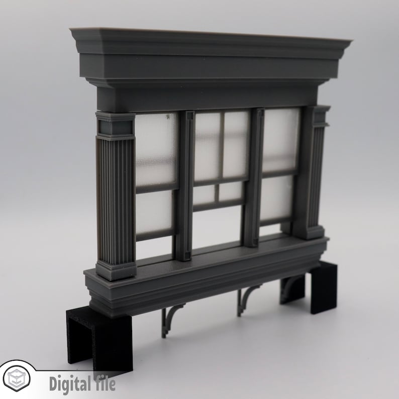 1:12 Miniature Bay Window With Functional Sliding Windows Multi-color ...