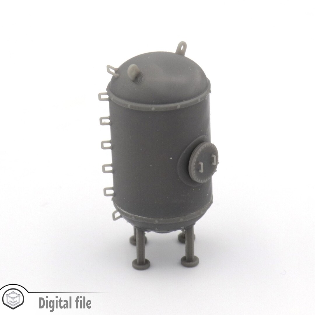 1:87 HO Storage Tank/gas Tank Train Model 3D Stl File - Etsy