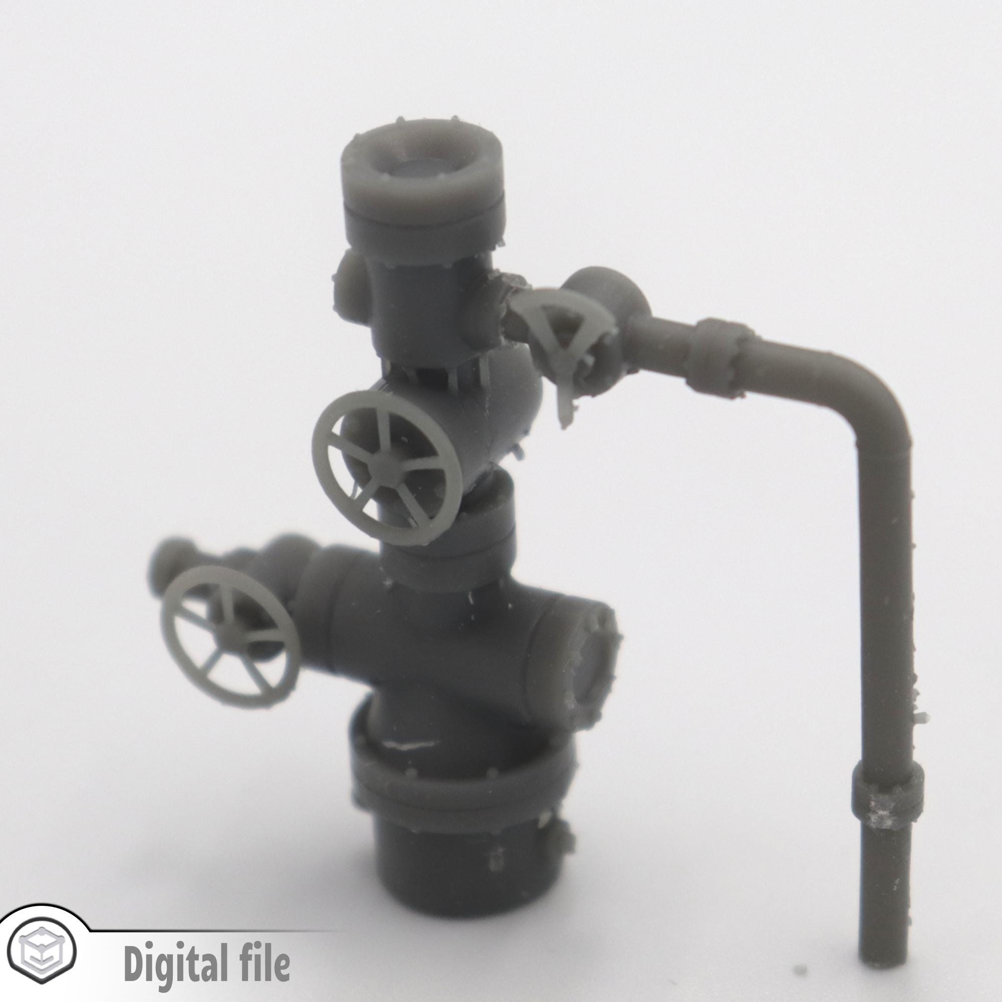 1:87 HO Oil Well Valve Train Model 3D Stl File - Etsy