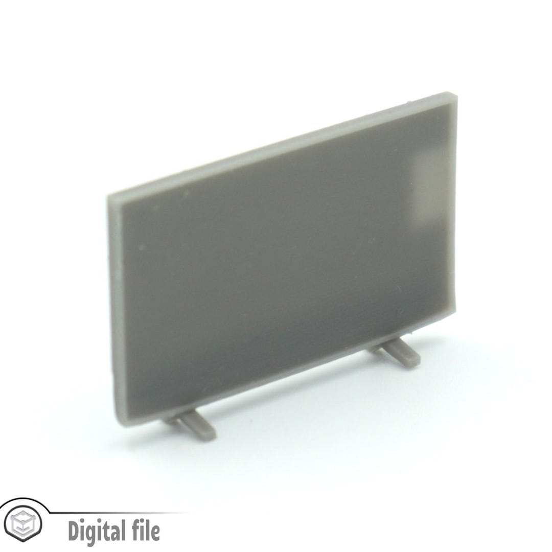1:12 Miniature Modern LCD TV 3d Stl File - Etsy