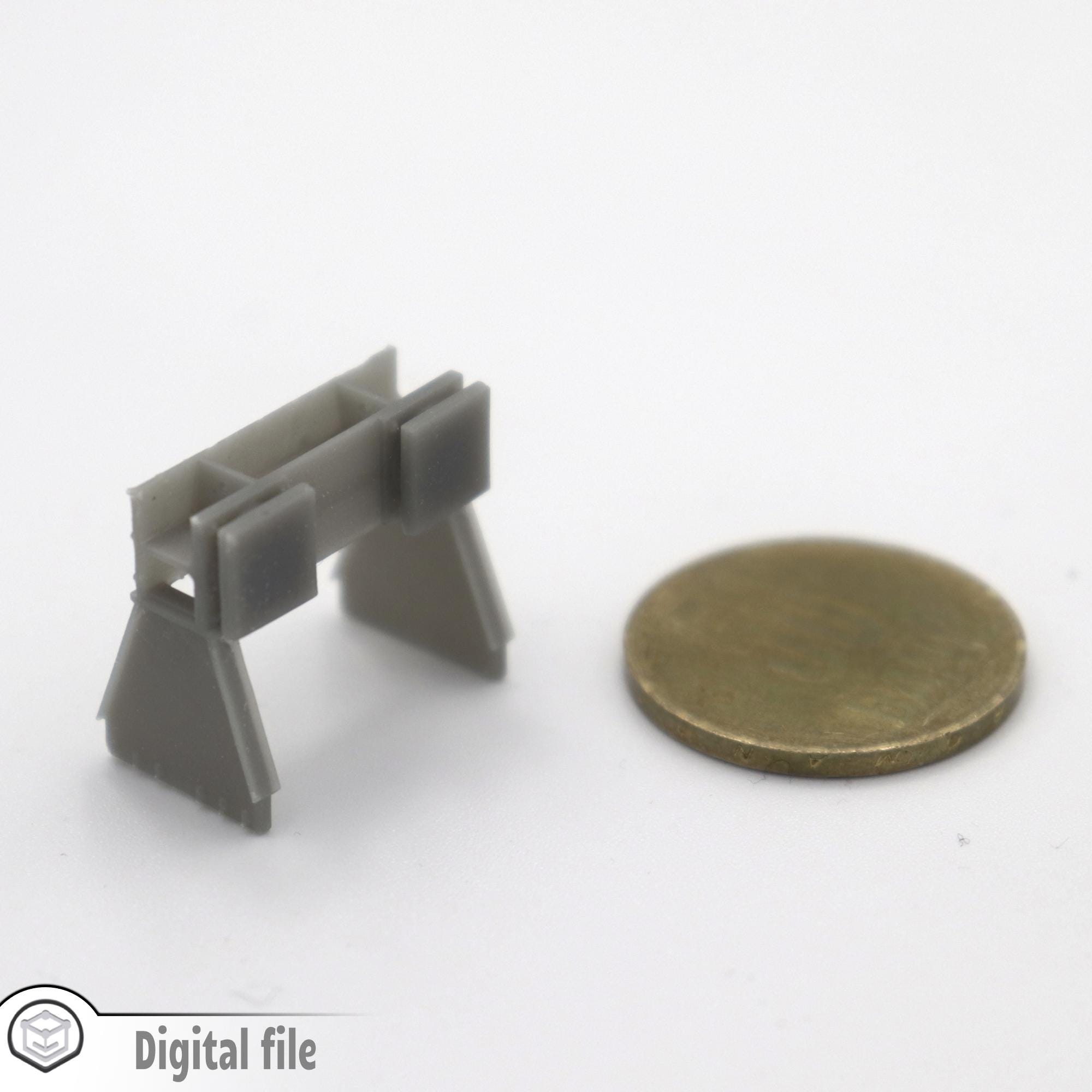 1:87 HO Scale Buffer Stop 1 Train Model 3D Stl File - Etsy