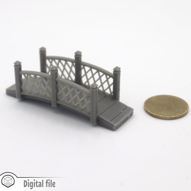 1:87 HO Small Bridge #1 Train Model 3D Stl File - Etsy