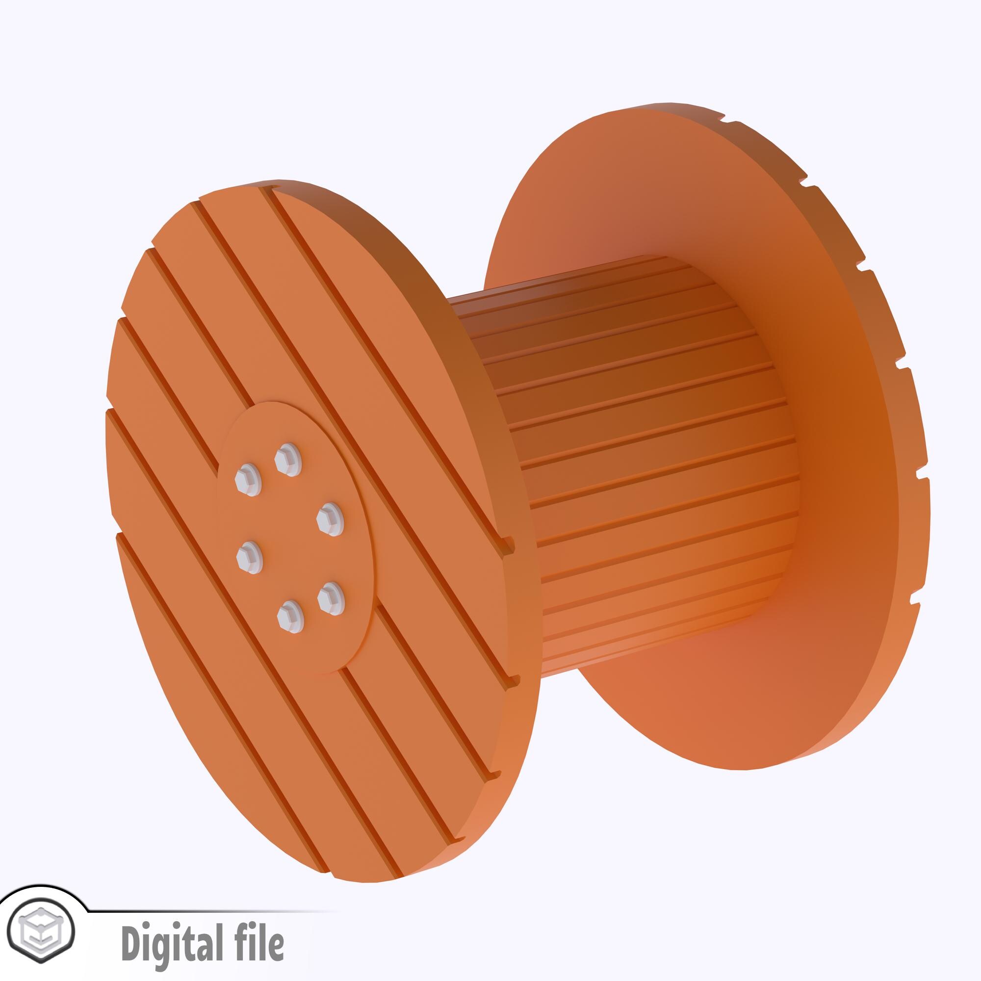 1:12 Miniature Cable Reel 3d Stl File - Etsy