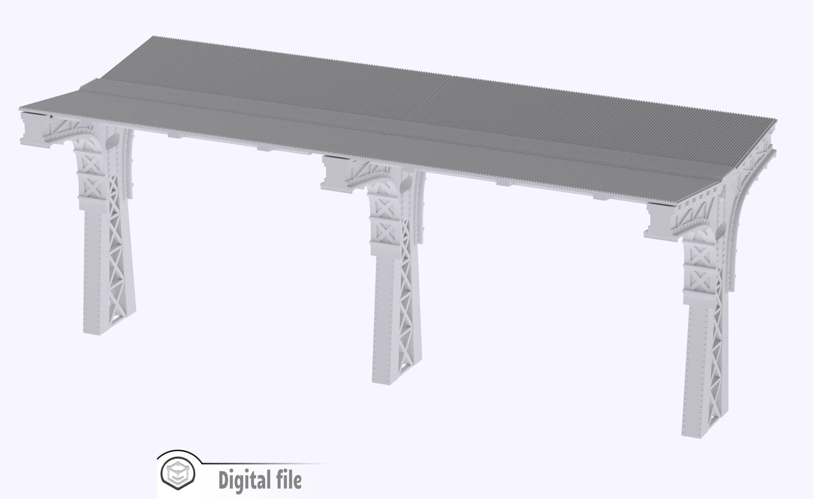 1:87 HO Train Station Outdoor Platform #1 Train Model 3D Stl File - Etsy