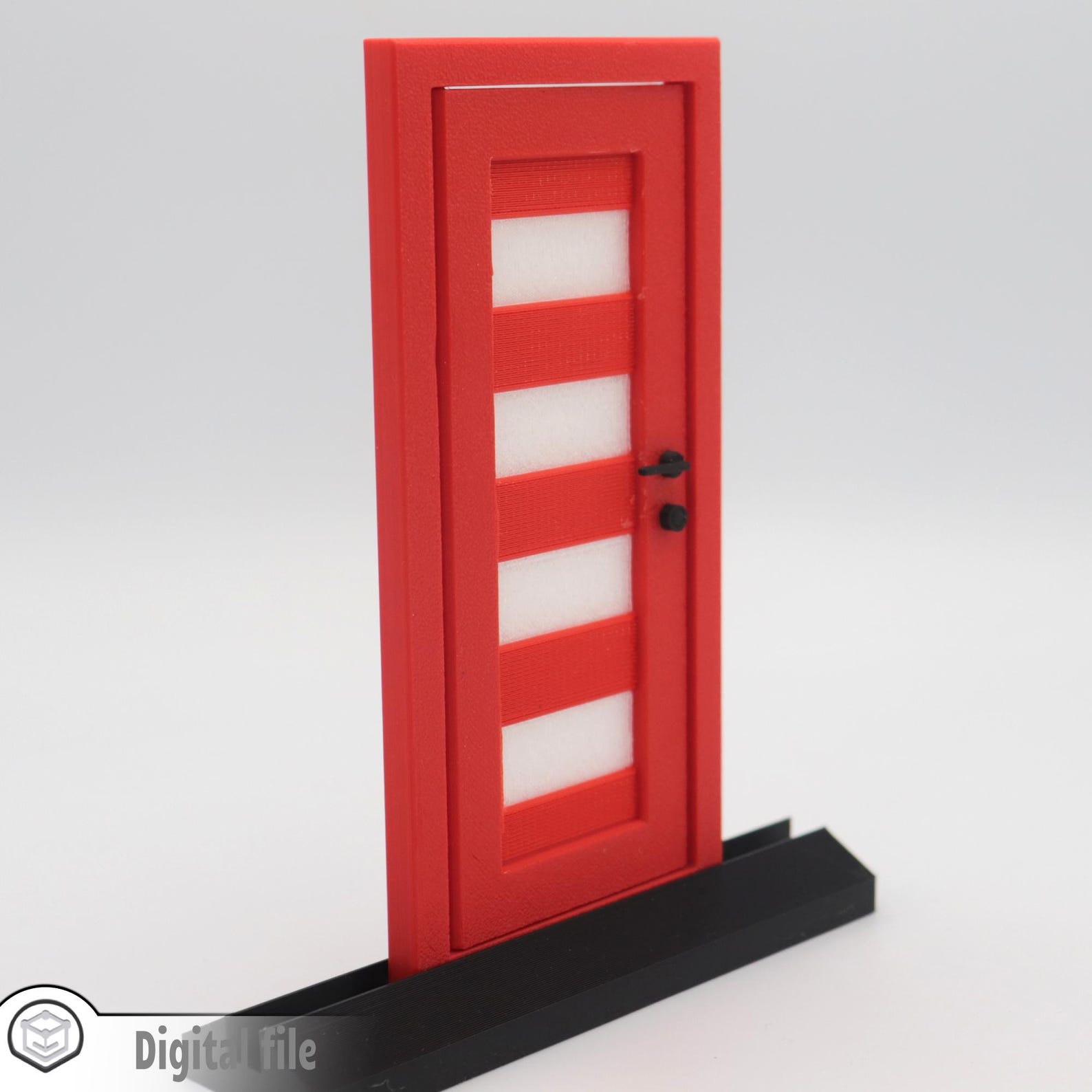1:12 Miniature Functional Door Style 6 Multi-color and Multi-material ...