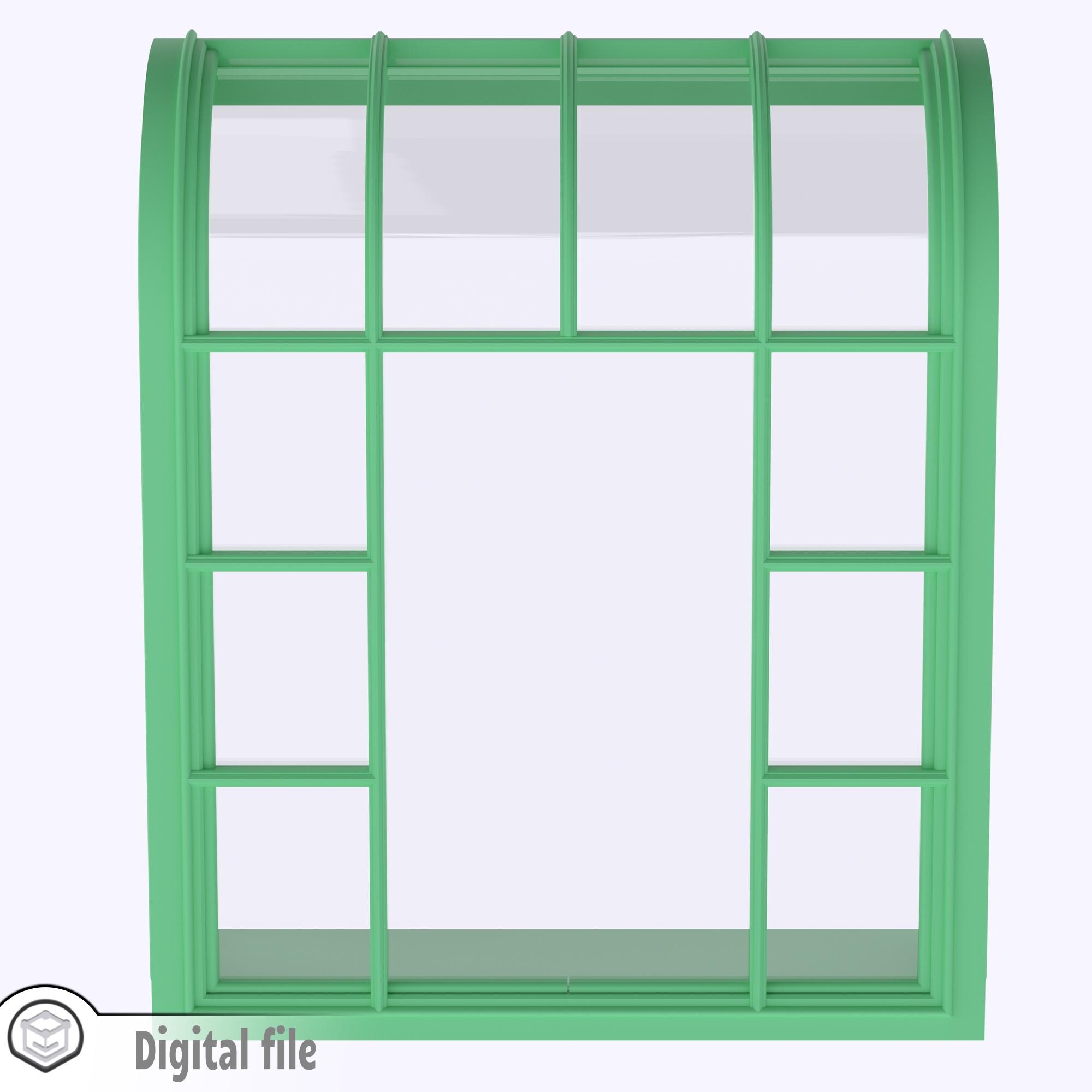 1:12 Miniature Bay Window Greenhouse Multi-color and Multi-material ...