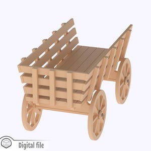 1:87 HO Scale Wooden Cart Train Model 3D Stl File - Etsy