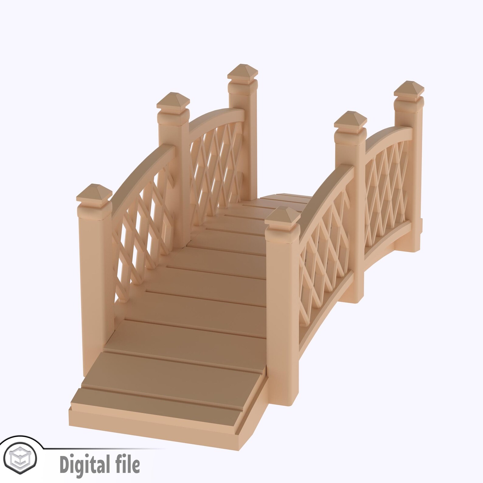 1:87 HO Small Bridge #1 Train Model 3D Stl File - Etsy