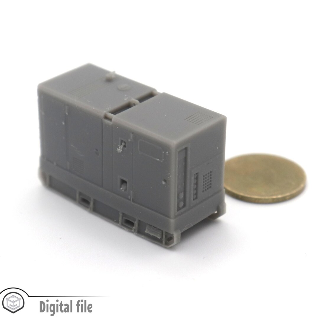 1:87 HO Scale Large Diesel Generator Atlas Copco Inspired Model 3D Stl ...