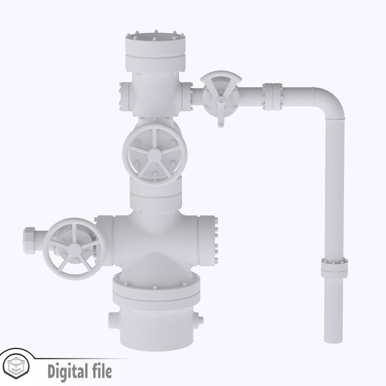 1:87 HO Oil Well Valve Train Model 3D Stl File - Etsy